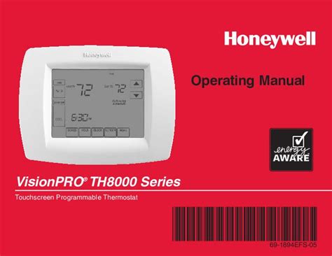 Honeywell Vision Pro 8000 Installation Guide Gas Furnace