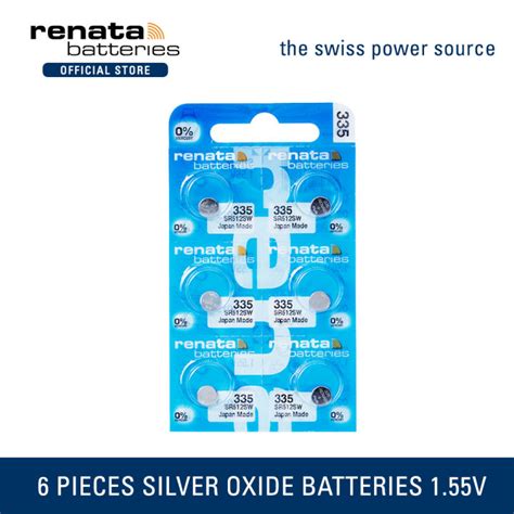 [ON SALE - 2 Pieces Expiry DECEMBER 2024] Renata 335 (SR-512) Silver ...