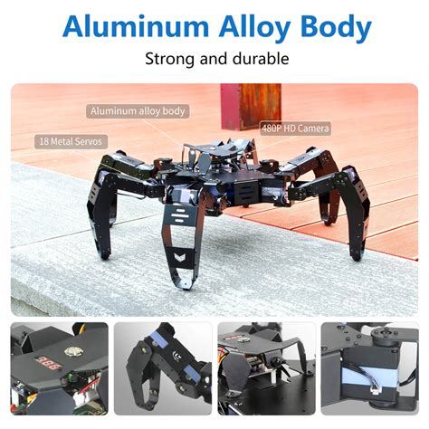 xiaor geek esp32 bionic hexapod robot stem educational science program
