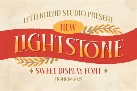Lighstone Sweeet Display Font Letterhend Studio