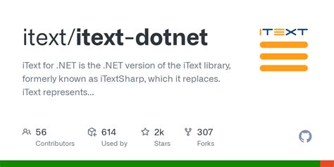 GitHub Itext Itext Dotnet IText For NET Is The NET Version Of The
