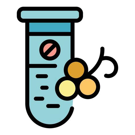Test Tube Bacteria Icon Vector Flat 27150725 Vector Art At Vecteezy