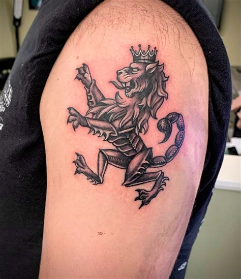 Leo And Scorpio Intertwined Tattoo