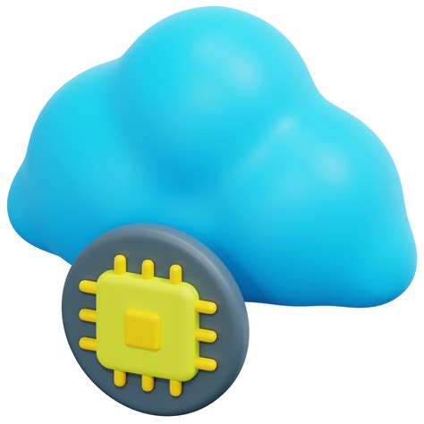 Technology D Render Icon Illustration PNG