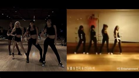 2ne1 And Black Pink Dance Practice Pre Debut Youtube