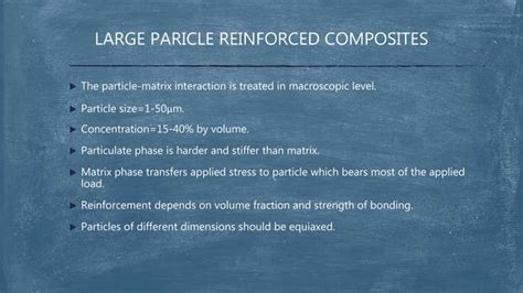 Particle Reinforced Composites Pptx Physics Science