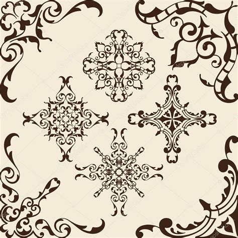 Baroque Corner Set Stock Vector Image By ©buravtsoff 51526727