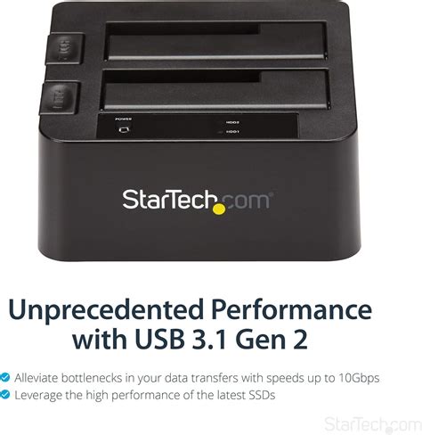 Startech Com Dual Bay Usb To Sata Hard Drive Docking Station Usb Gbps External