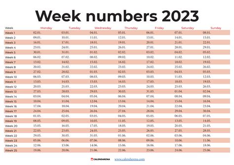 Week Numbers 2023 Page1 American Holidays Remembrance Day Holiday