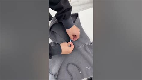 후드 끈 쉽게 넣는 방법 Youtube