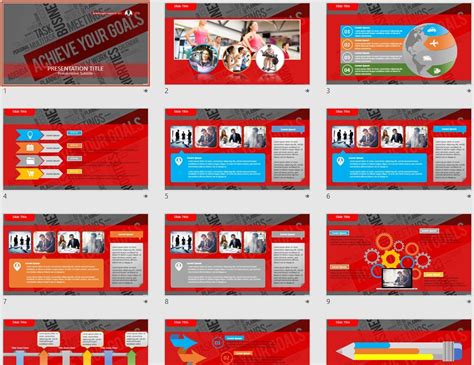 Free Goals PowerPoint 4163 SageFox Free PowerPoint Templates