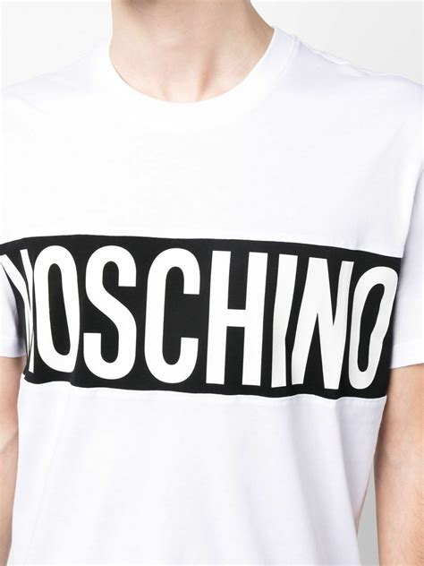 Moschino T Shirt With Logo Print Moschino