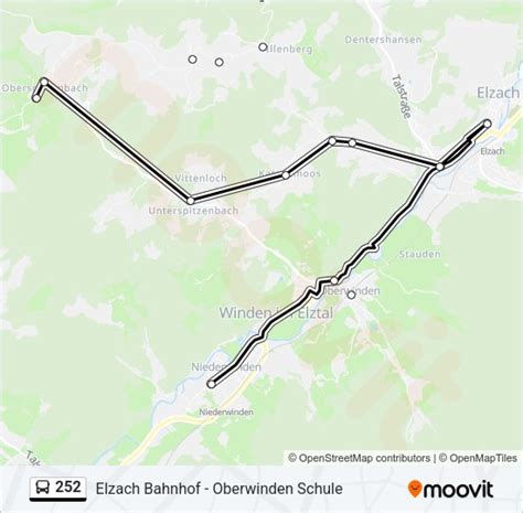 252 Route Schedules Stops And Maps Niederwinden Schule Updated