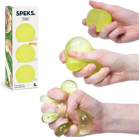 Speks Gump Stress Balls Silky Soft Memory Gel Squishy Fidget Toy