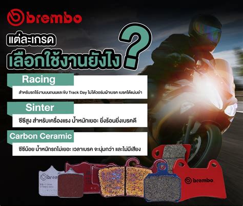 ผ้าเบรค Brembo ของรถมอเตอร์ไซค์ มีกี่แบบ ต้องเลือกแบบไหนดี Motofiix