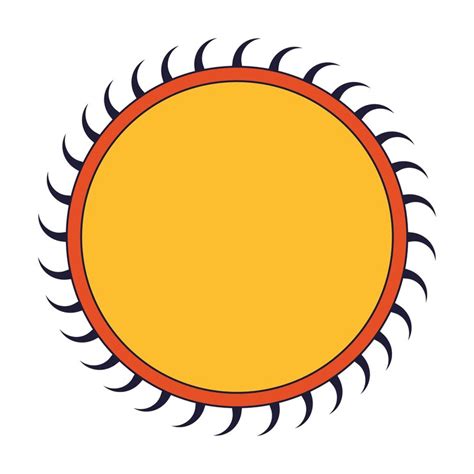 태양 평평한 선 색상 고립된 ⁇ 터 객체 빛과 열 별 ⁇ 배경에 편집 가능한 클립 아트 이미지 웹 디자인을 위한 간단한 윤 ⁇ 만화 스 ⁇ 일러스트레이션 프리미엄 벡터