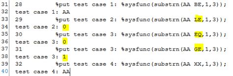 Solved Substrn Strange Behavior When Called Via Sysfunc Evaluates First Par Sas Support