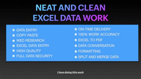 Do Neat And Clean Data Entry Formatting Sorting And Excel Things By