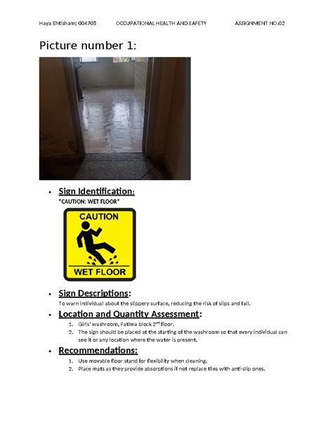 Cs Mcqs Picture Number Sign Identification Caution Wet