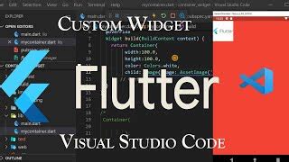 Container Widget In Flutter Visual Studio Code Flutter Tutorial Part 7