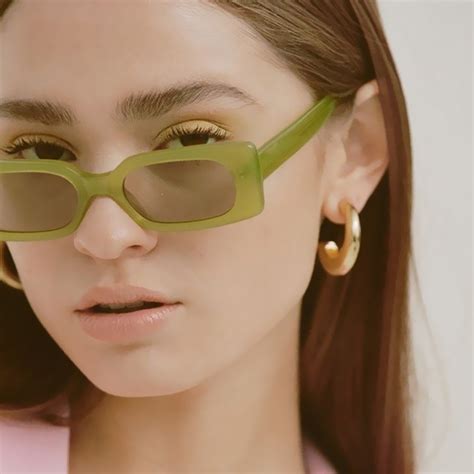 Fashion Retro Small Frame Sun Glasses Small Rectangle Sunglasses