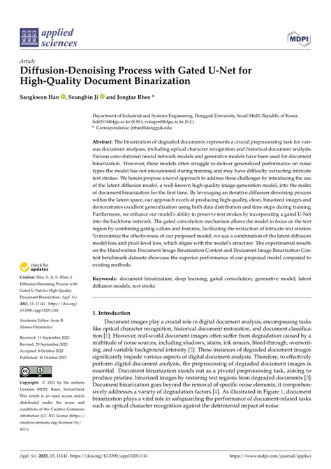 pdf diffusion denoising process with gated u net for high quality