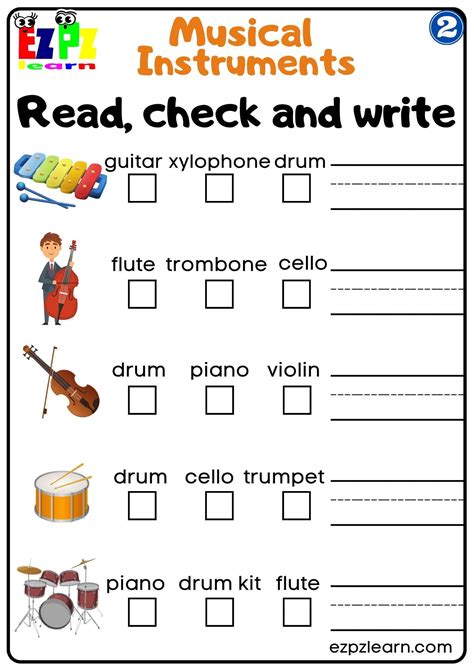 Musical Instruments Ezpzlearn