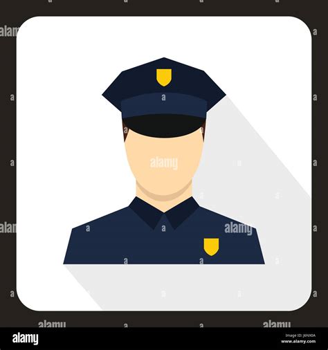 Policeman Icon Flat Style Stock Vector Image And Art Alamy