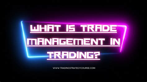 mastering trade management with ict concepts enhancing trading