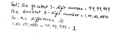 Solved What Is The Difference Between The Smallest Digit Number And