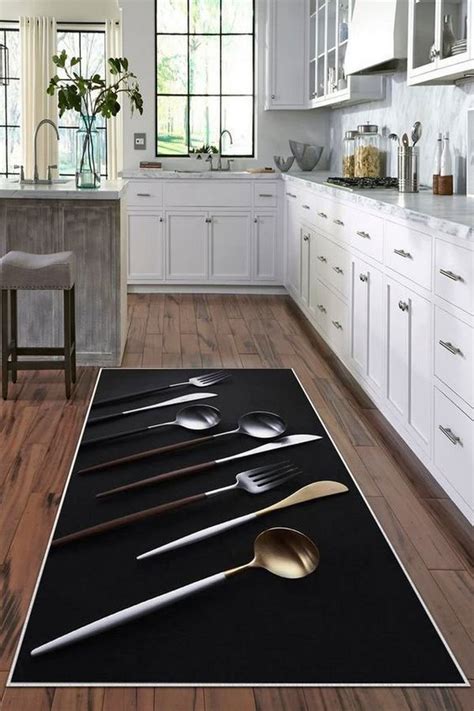 فرش آشپزخانه با کابینت سفید راهنمای انتخاب طرح و رنگ بر اساس مد ماگرتا