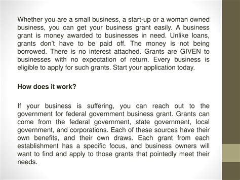 Ppt Visit Government Grants And Get Your Federal Government Business