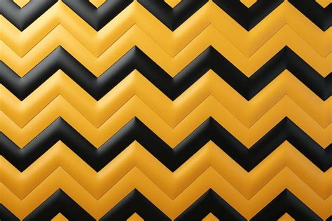 Premium Photo Black And Yellow Zigzag Chevron Pattern Background