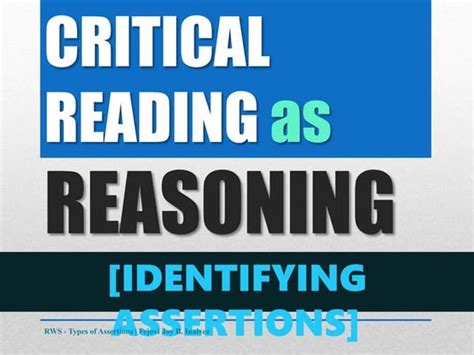 Assertions Vs Counterclaims Reading And Writing 11 Pptx Educational Assessment Education