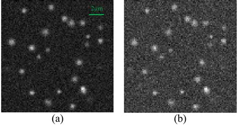 Two Image Samples With Different Snrs A An Image Sample With Snr10