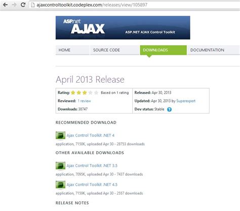 Computer Programming Installing The Aspnet Ajax Control Toolkit