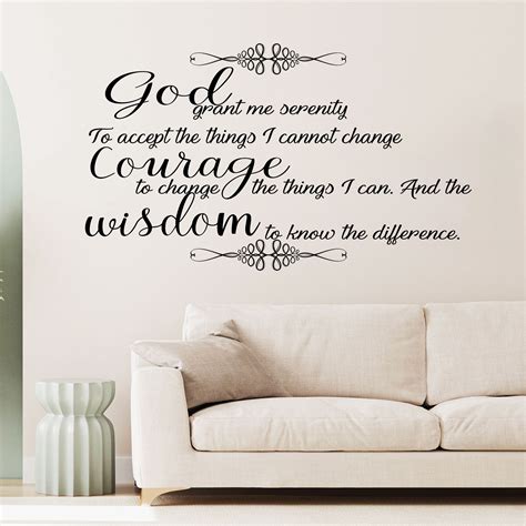 Serenity Prayer Wall Sticker Jr Decal Wall Stickers