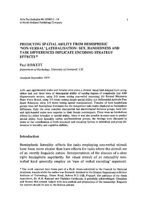 pdf predicting spatial ability from hemispheric ‘non verbal