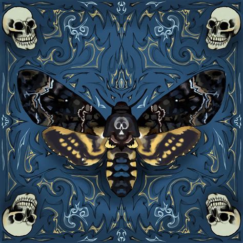 Death Moth Skull Design By Crispydeliciousart On Deviantart