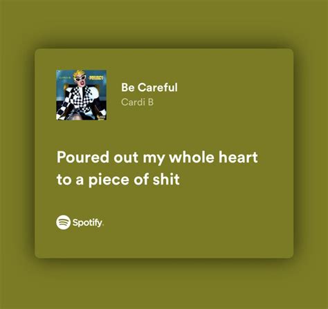 Be Careful Cardi B Inspirational Lyrics Rap Lyrics Quotes Pretty Lyrics