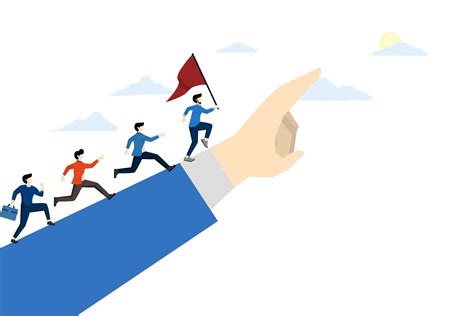 Leadership Concept To Lead Team Members Business Direction To Achieve