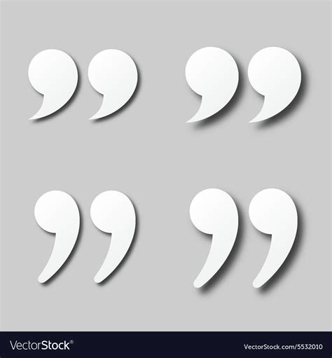 Gray Quotation Marks
