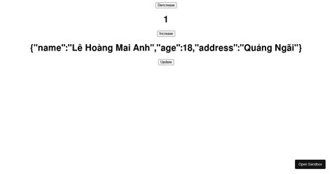 State Tutorial Codesandbox