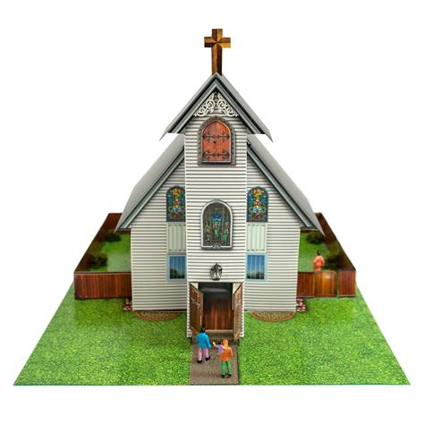 Bk 4839 148 Scale Church Model Building Kit For Shop All By Innovative