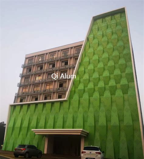 2 5mm Aa3003 Aluminum Perforated Cnc Cutting Facade Cladding Panel