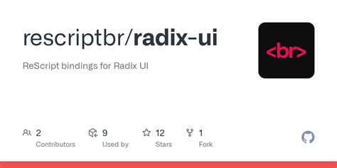 GitHub Rescriptbr Radix Ui ReScript Bindings For Radix UI