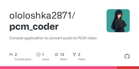 Github Ololoshka2871 Pcm Coder Console Application To Convert Audio