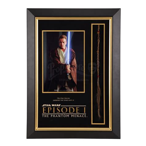 Obi Wan Kenobis Ewan Mcgregor Hair Braid Display Star Wars The