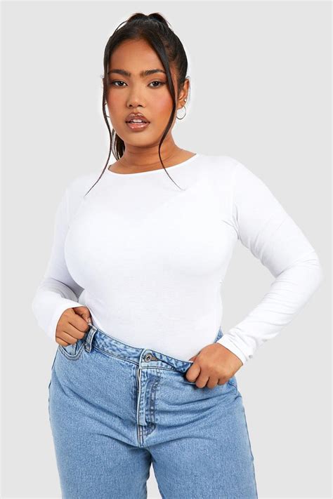 Plus Size Bodysuits Womens Plus Size Bodysuits Boohoo Usa