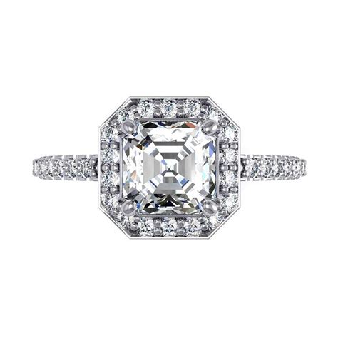 Taylor And Hart Asscher Cut Diamond Engagement Ring